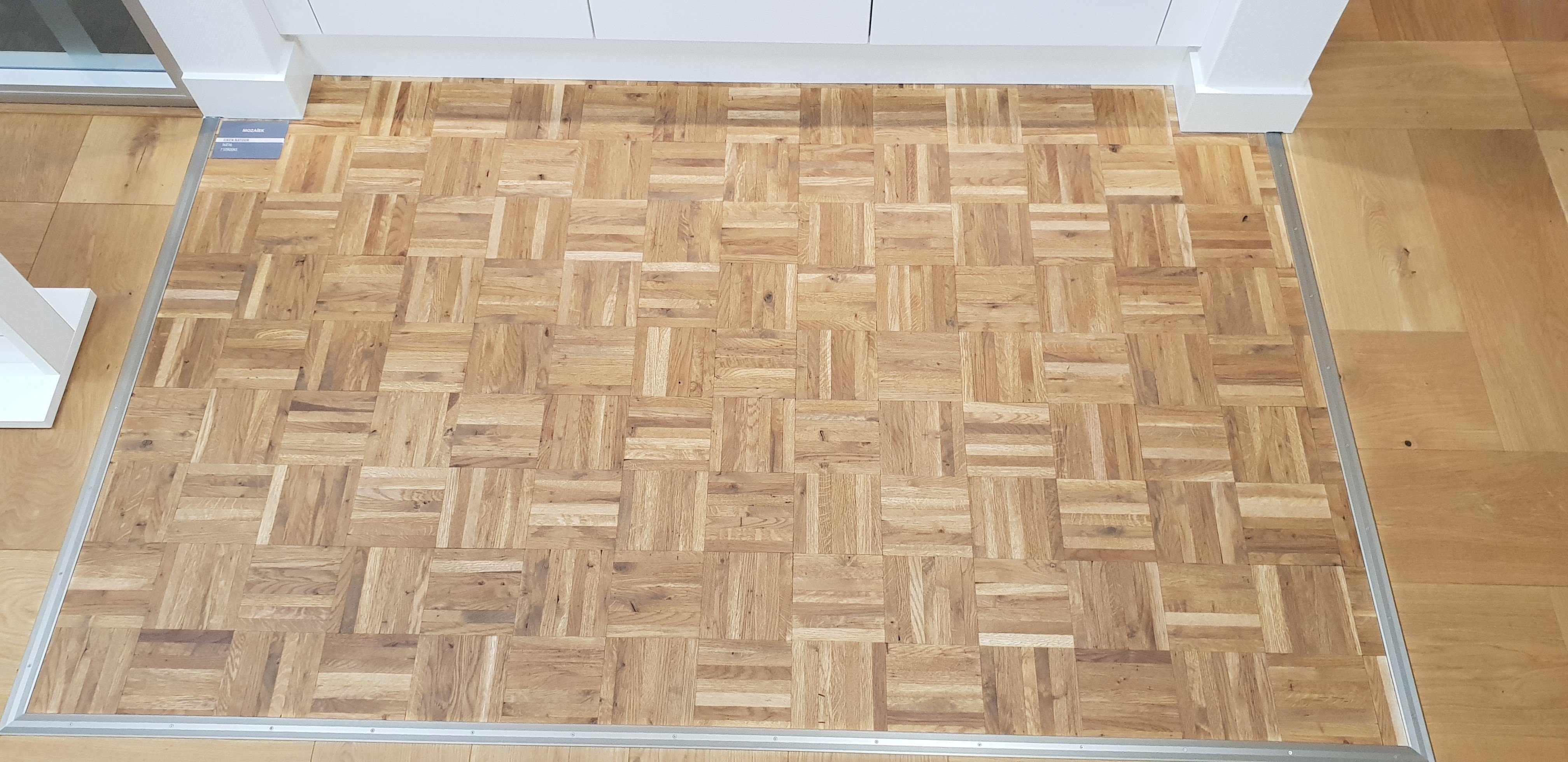 Eiken mozaïek ondervloer 8mm - Blokpatroon 160x160mm - Mooie kwaliteit! - U
