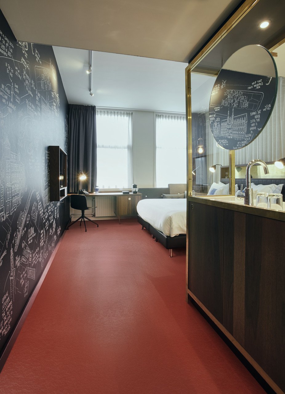 Forbo Marmoleum Walton 3352 Berlin Red Linoleum vloer - 2.5mm - 200cm - Per