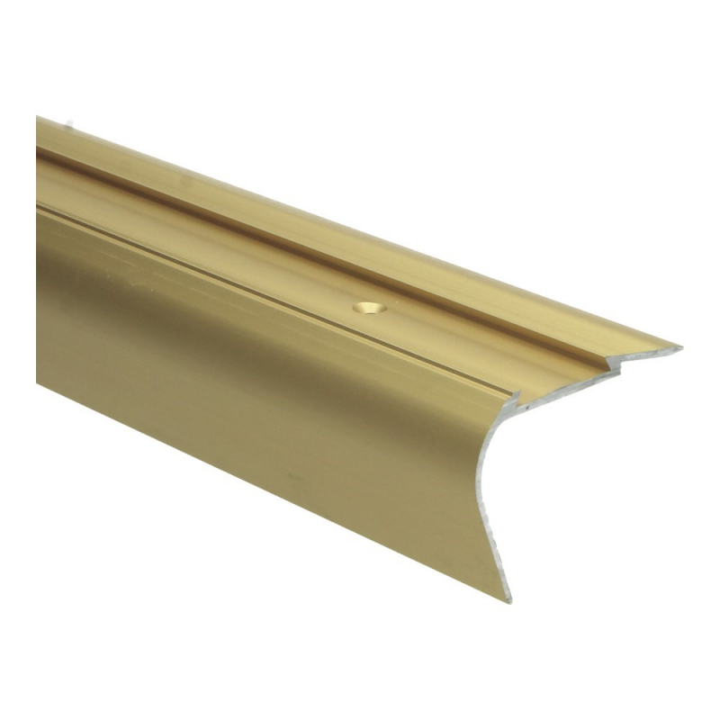 Küberit Trapneusprofiel zonder inleg - 64mm breed - 2.5m - RVS, Brons, Zand